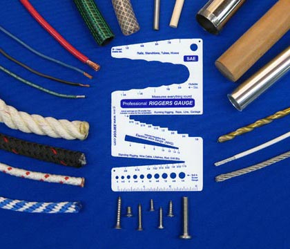 The Professional Riggers Gauge manufactured by ZARCOR. A tool designed ...